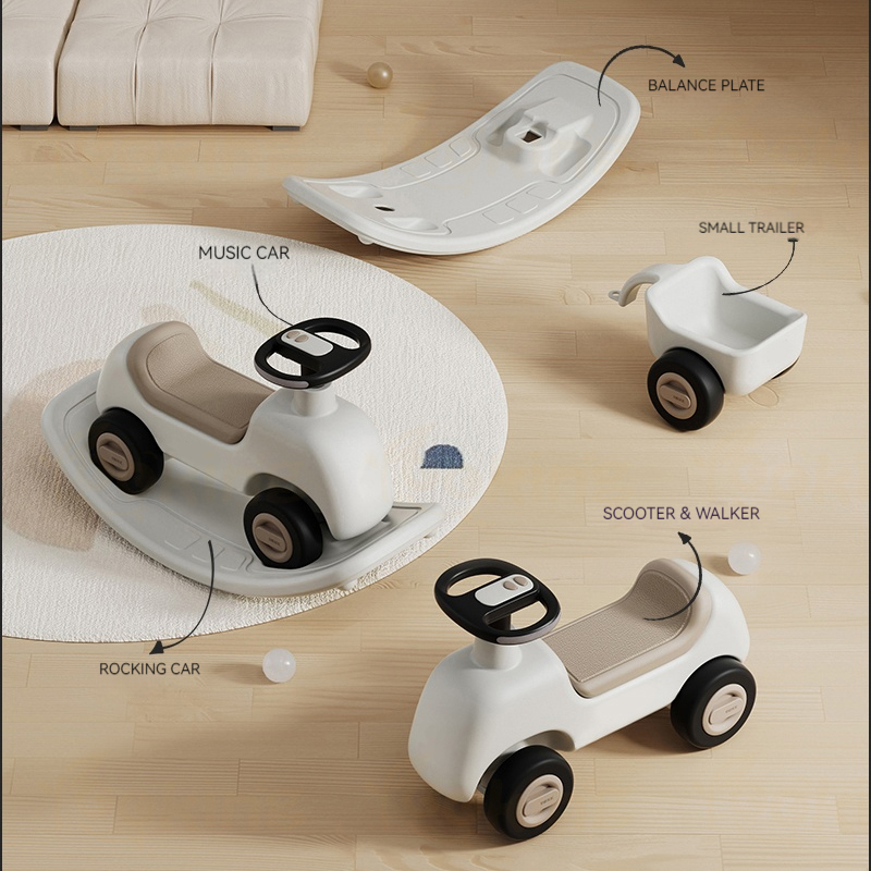 Multi Function Plastic Rocking Horse - Yookingkids